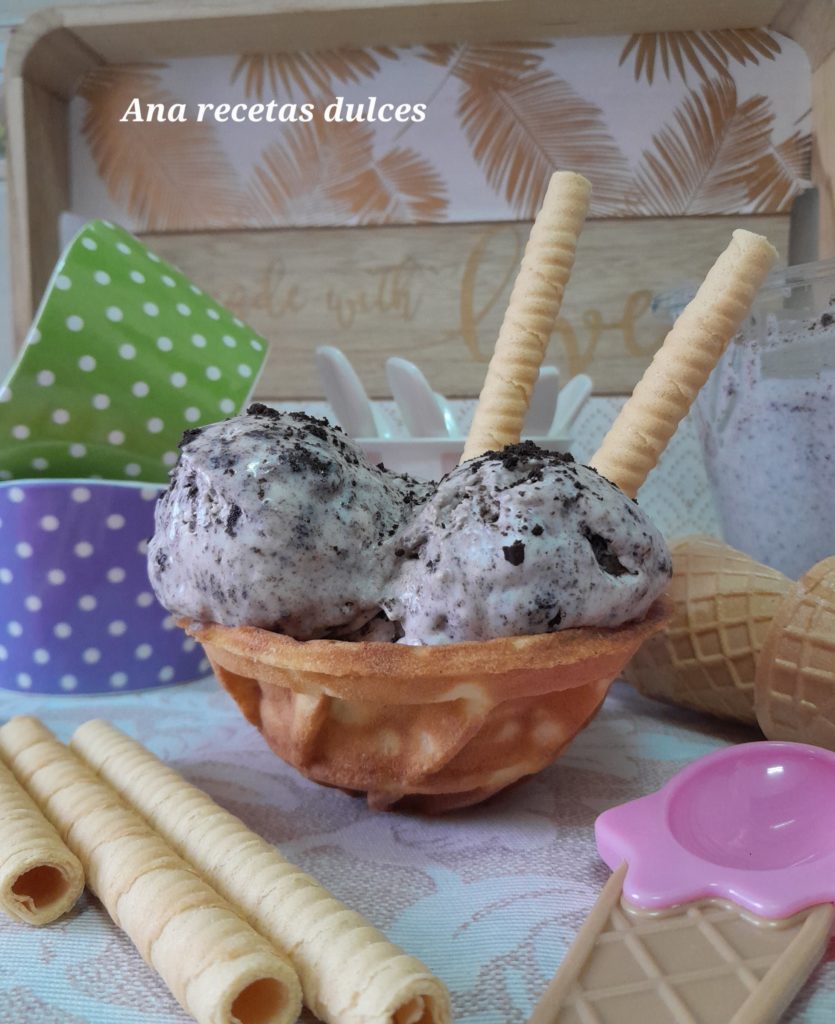 Helado de oreo (con solo tres ingredientes y sin heladera) - Ana ...