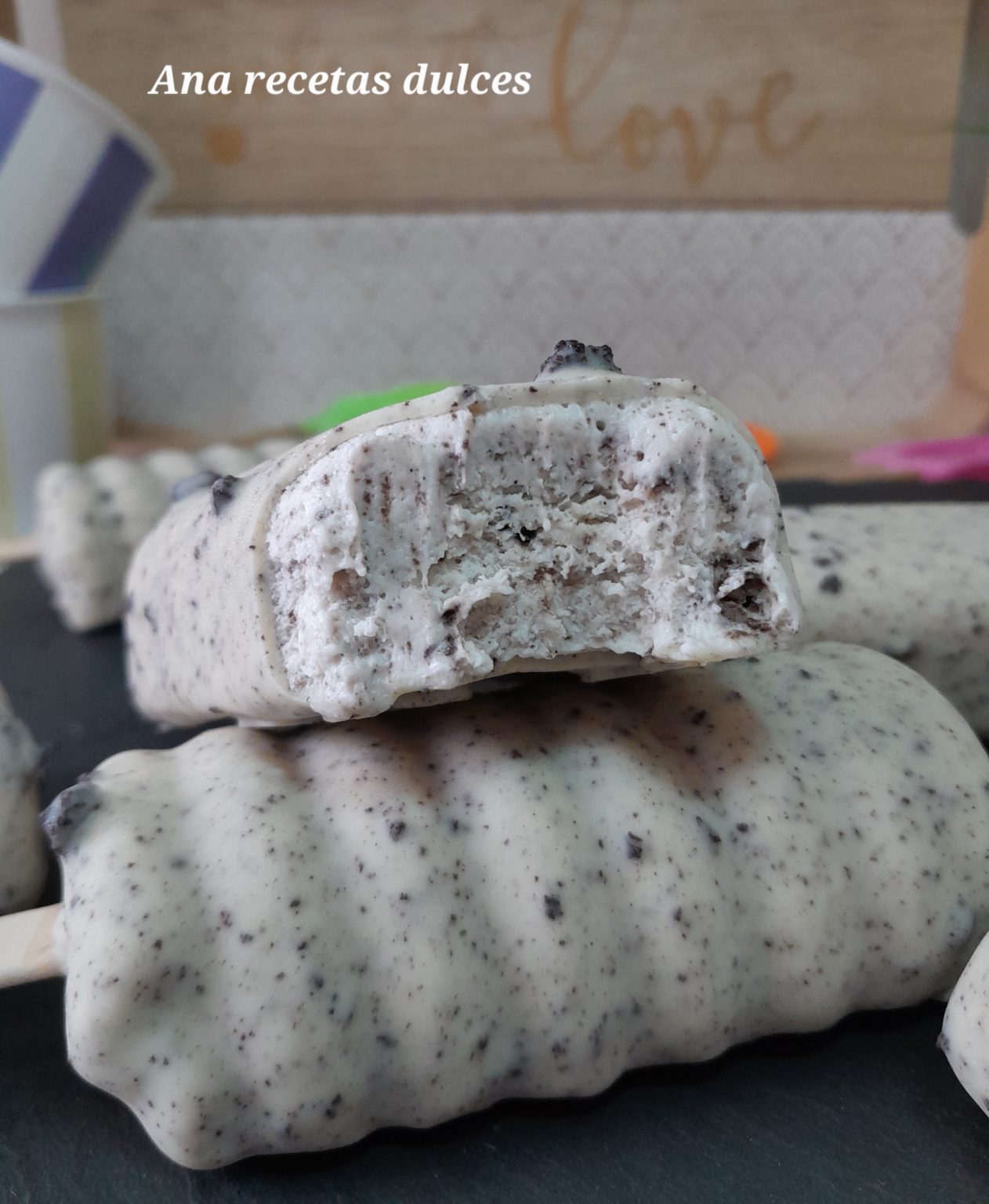 Helado tipo magnum de oreo (sin heladera) - Ana Recetas Dulces