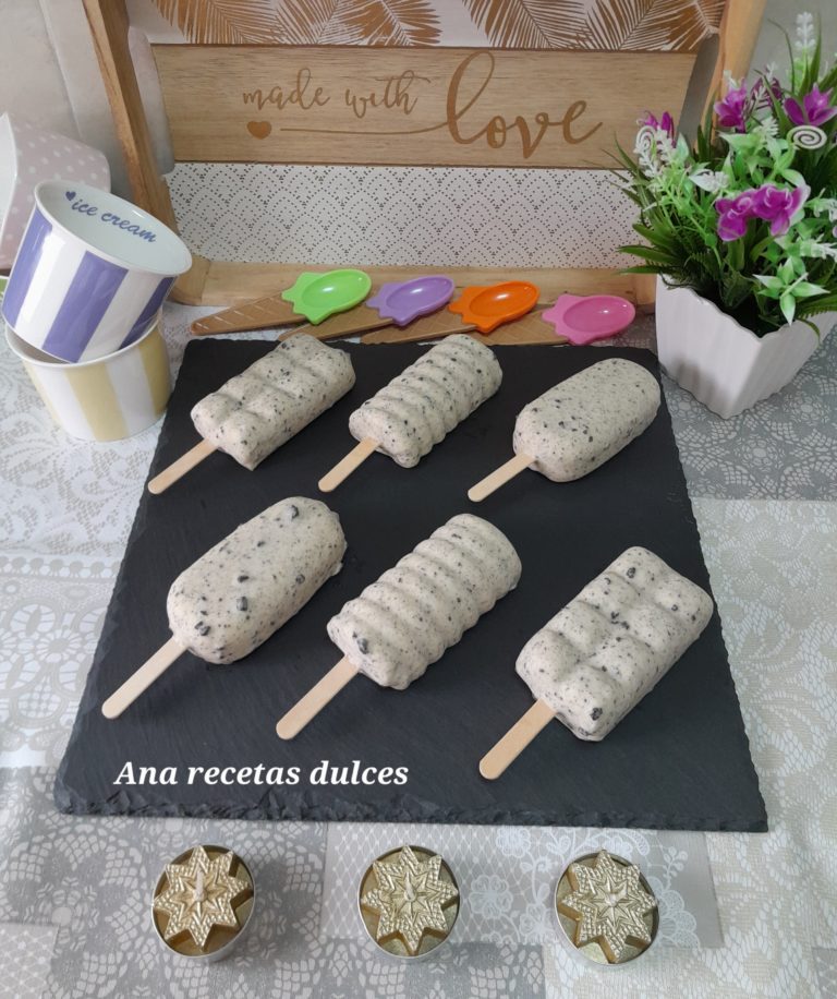 Helado tipo magnum de oreo (sin heladera) - Ana Recetas Dulces
