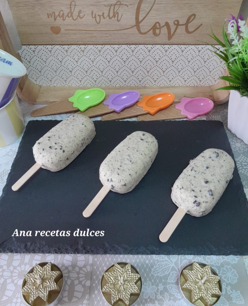 Helado tipo magnum de oreo (sin heladera) - Ana Recetas Dulces