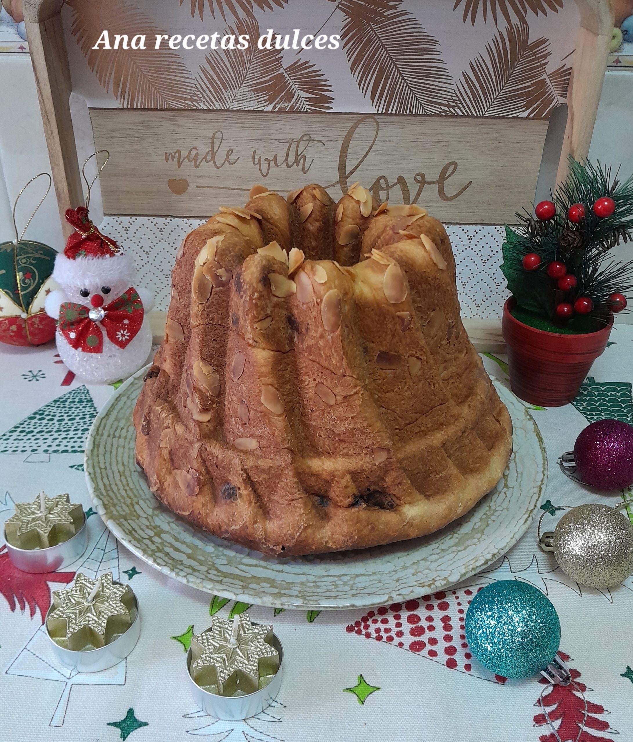 Pan dulce de Navidad (kugelhopf) - Ana Recetas Dulces