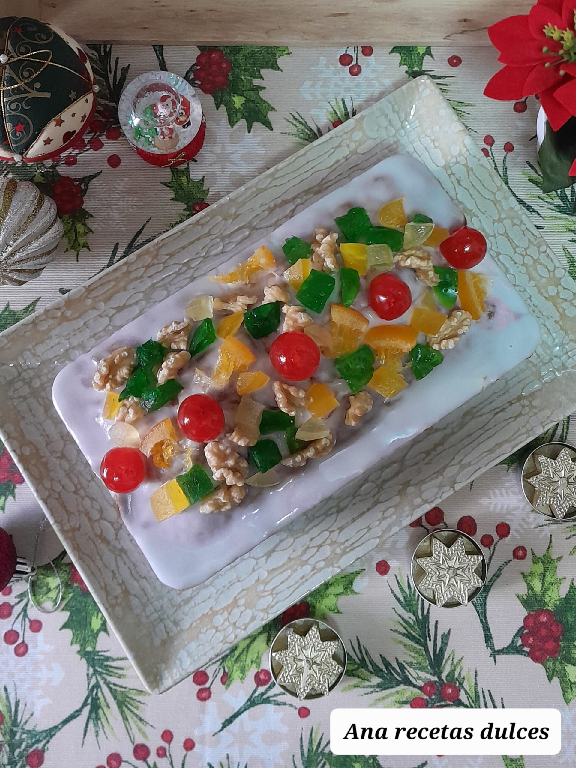 Budín inglés o plum cake de frutas - Ana Recetas Dulces