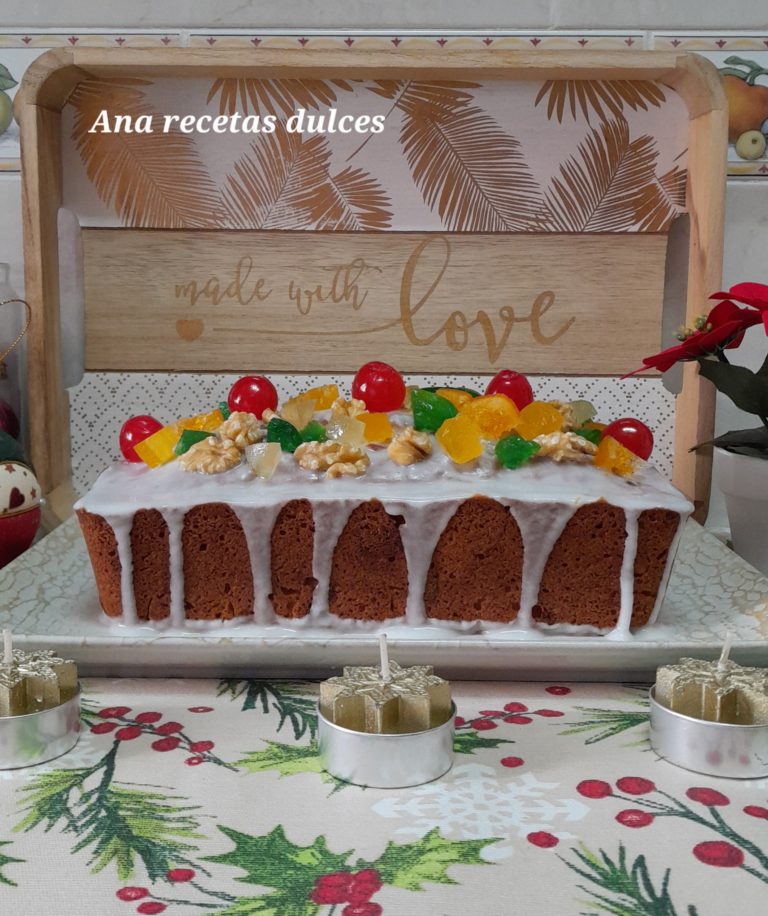 Budín inglés o plum cake de frutas - Ana Recetas Dulces