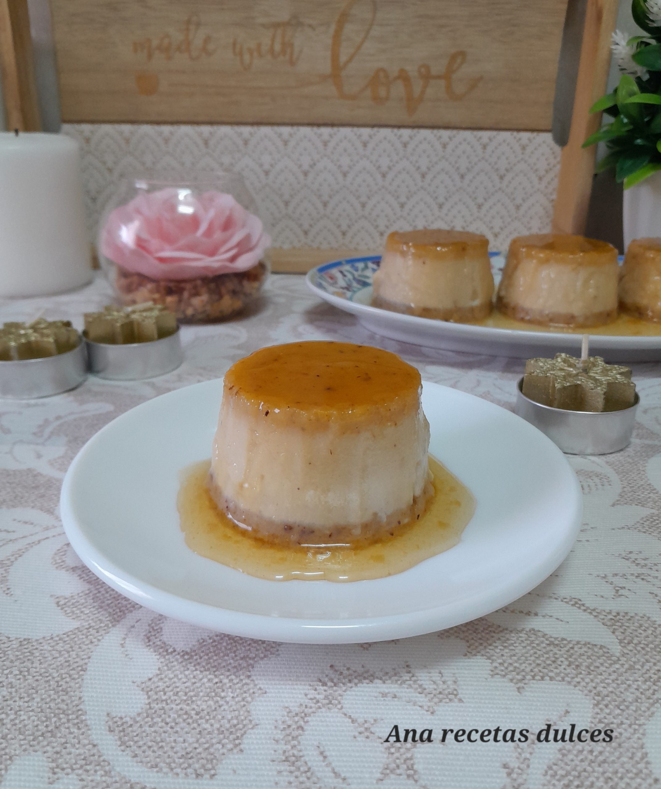 Flan de polvorón (un postre fácil y rico) - Ana Recetas Dulces