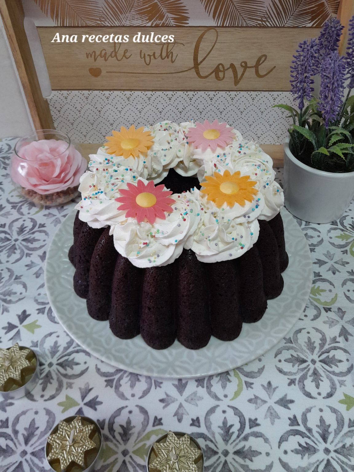 Bundt cake de chocolate y mayonesa - Ana Recetas Dulces