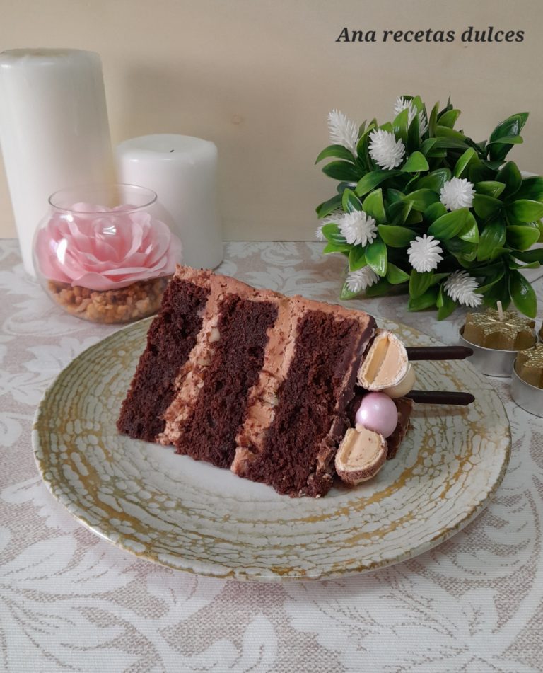 Drip cake de nutella (pastel de nutella) - Ana Recetas Dulces
