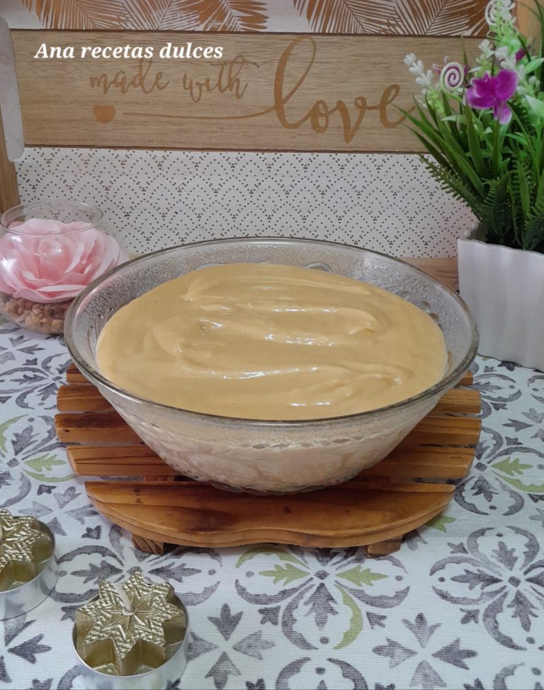 Crema pastelera de turrón de Jijona - Ana Recetas Dulces