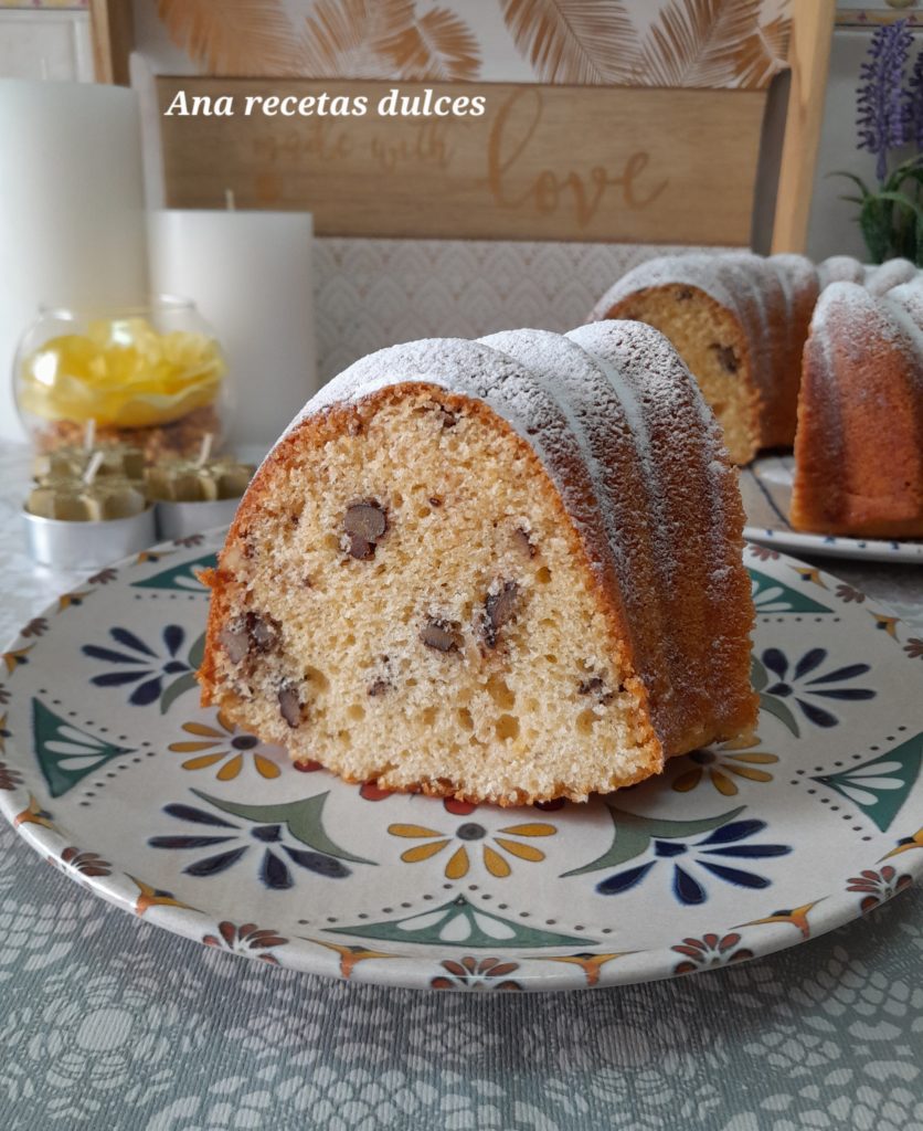 Bundt cake de nata y nueces - Ana Recetas Dulces