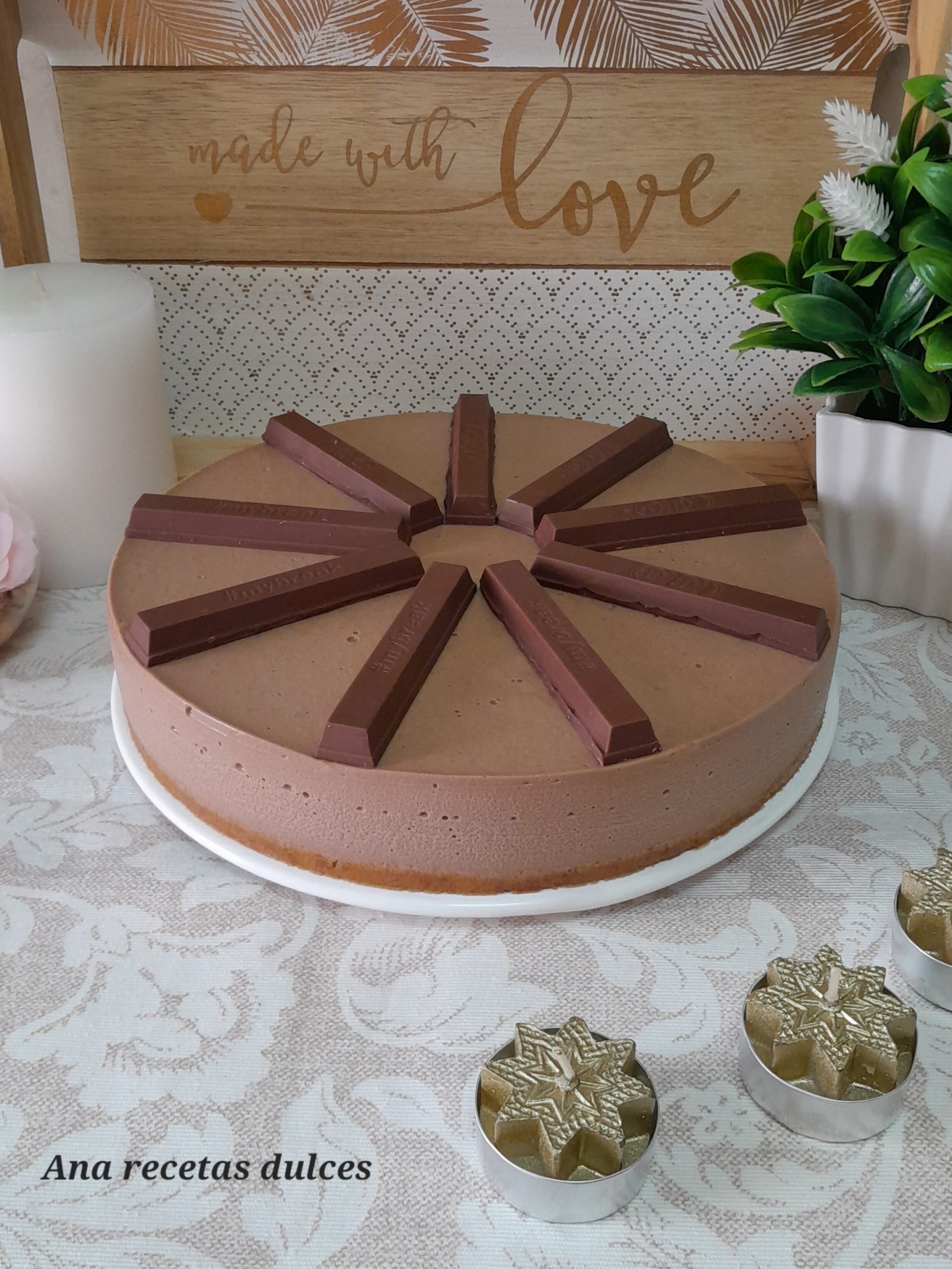 Tarta de kit kat (en thermomix y tradicional) - Ana Recetas Dulces
