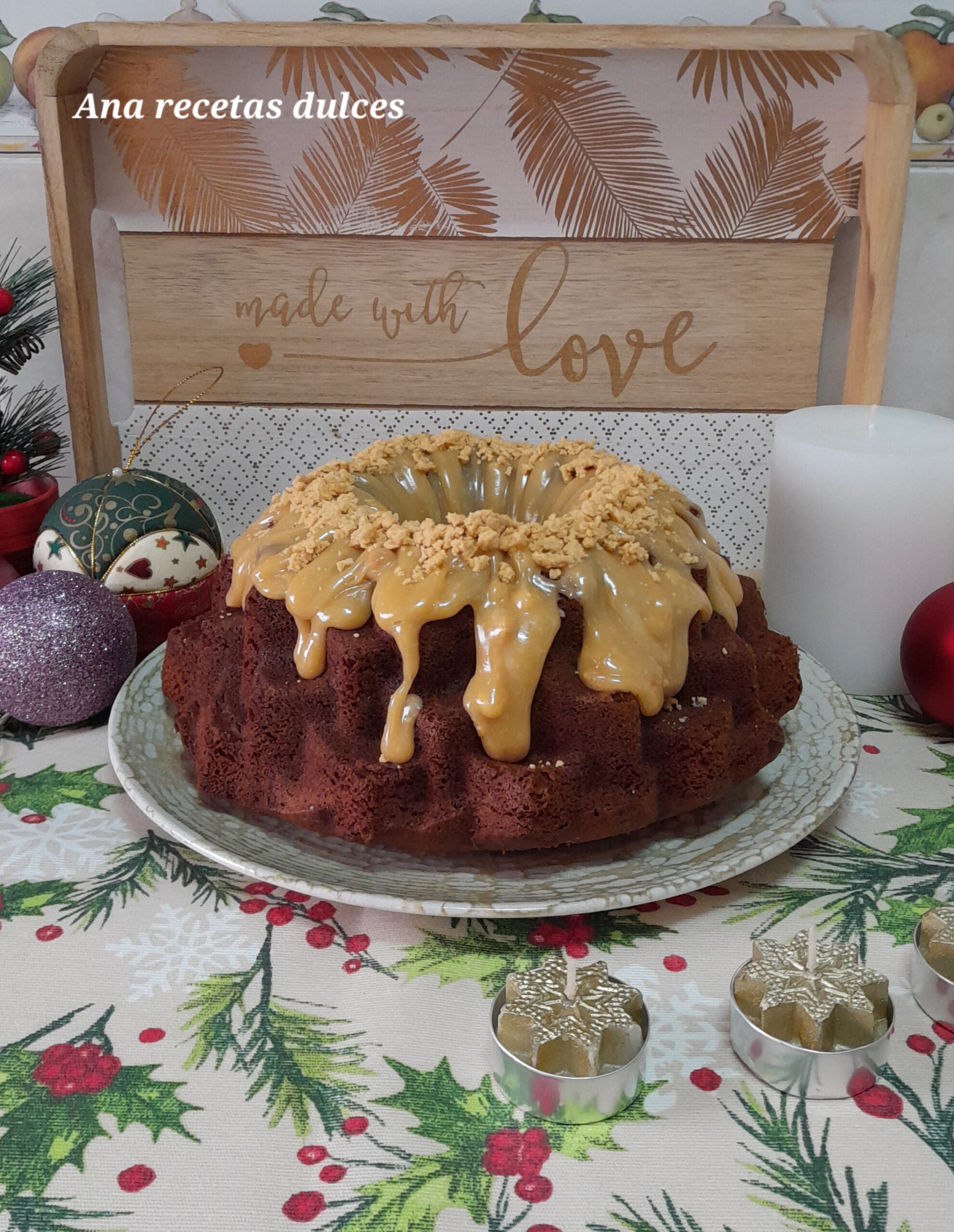 Bundt cake de turrón de jijona (sin mantequilla y sin aceite) - Ana ...
