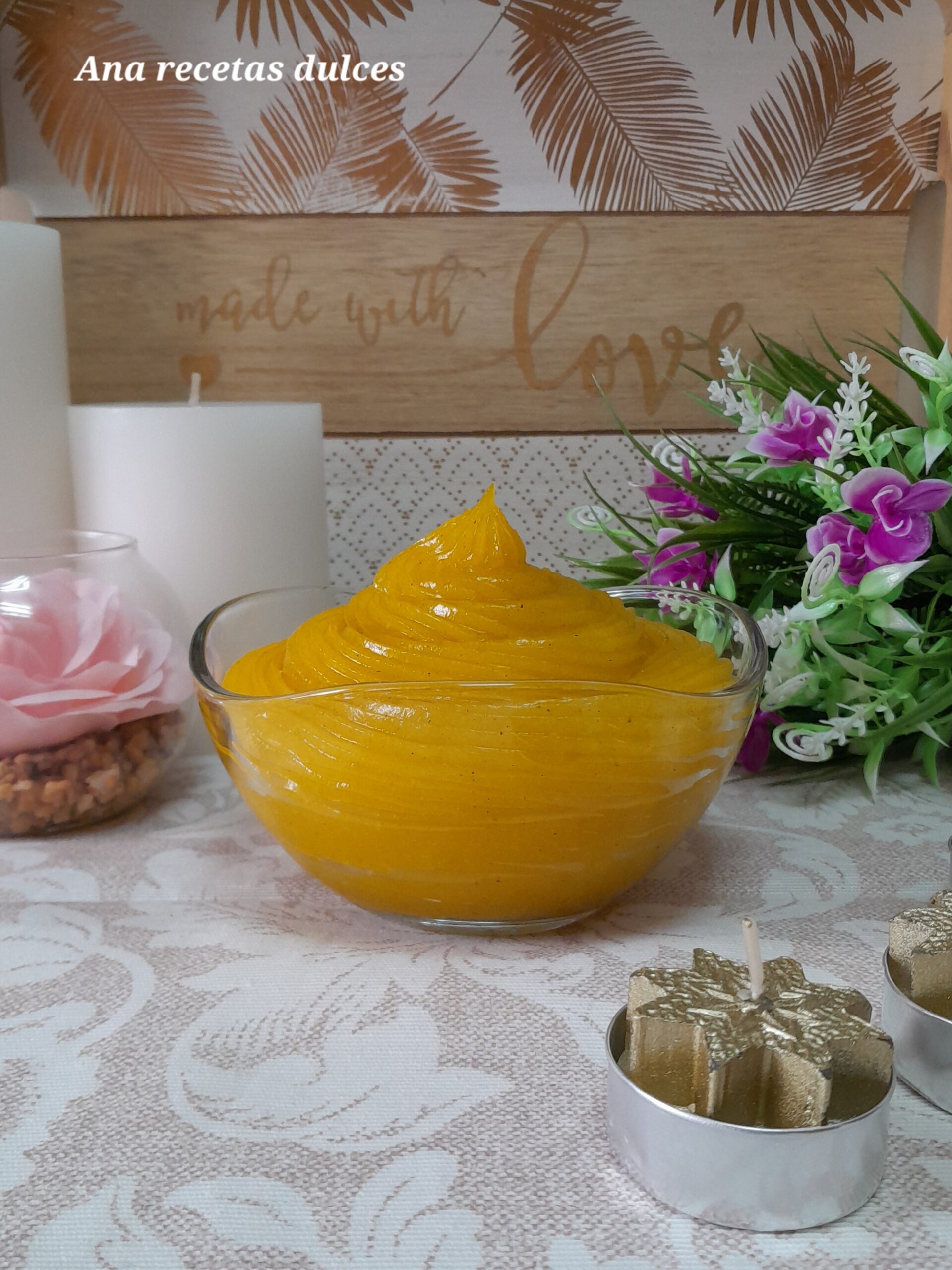 Crema pastelera al agua (sin huevos y sin leche) - Ana Recetas Dulces