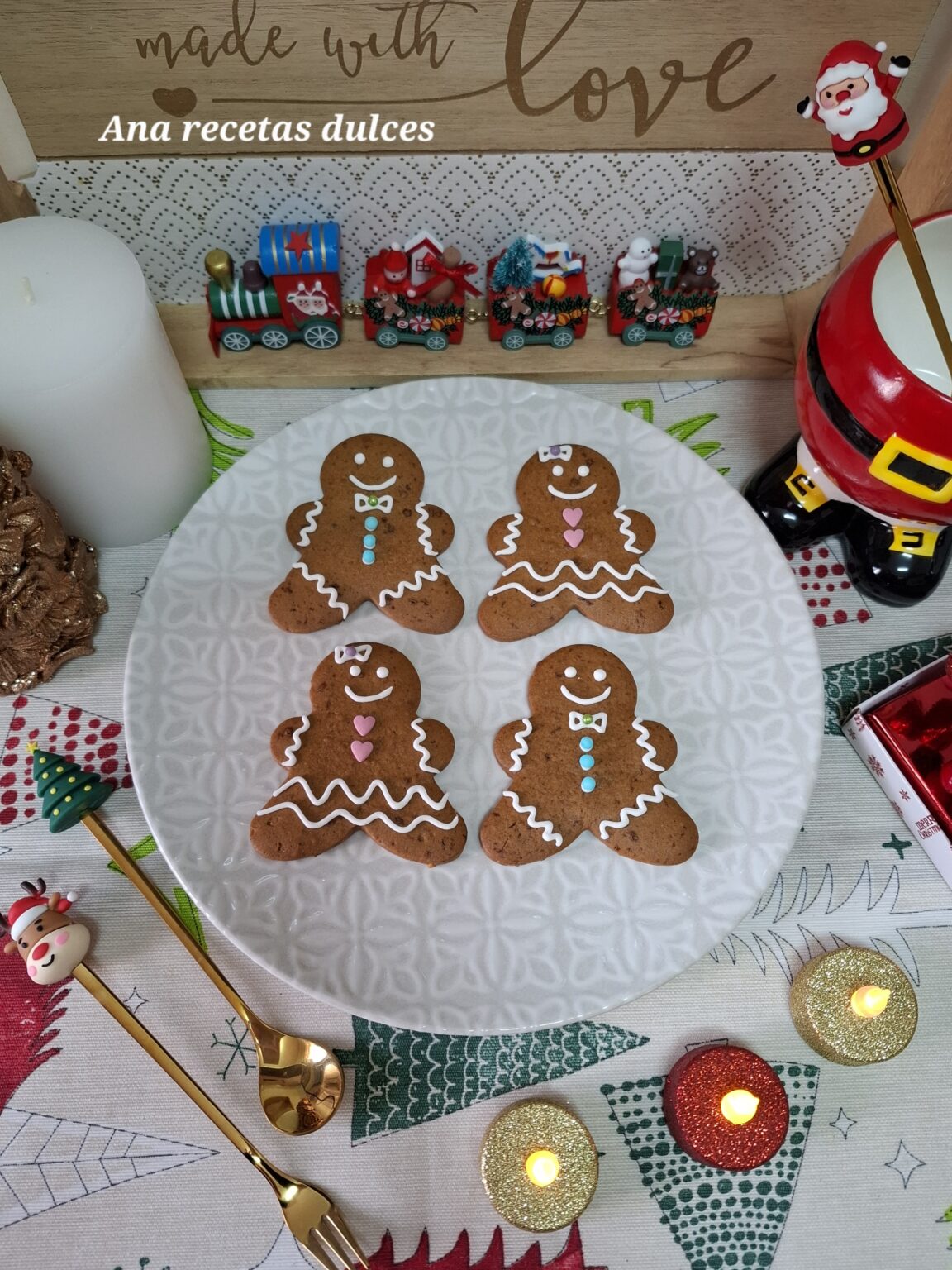 Galletas de jengibre o gingerbread - Ana Recetas Dulces