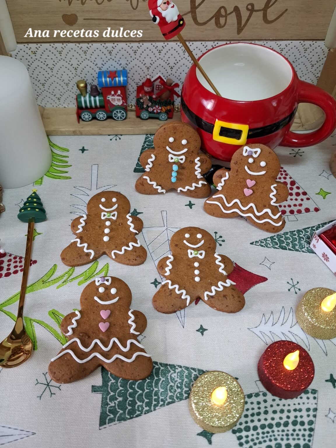 Galletas de jengibre o gingerbread - Ana Recetas Dulces