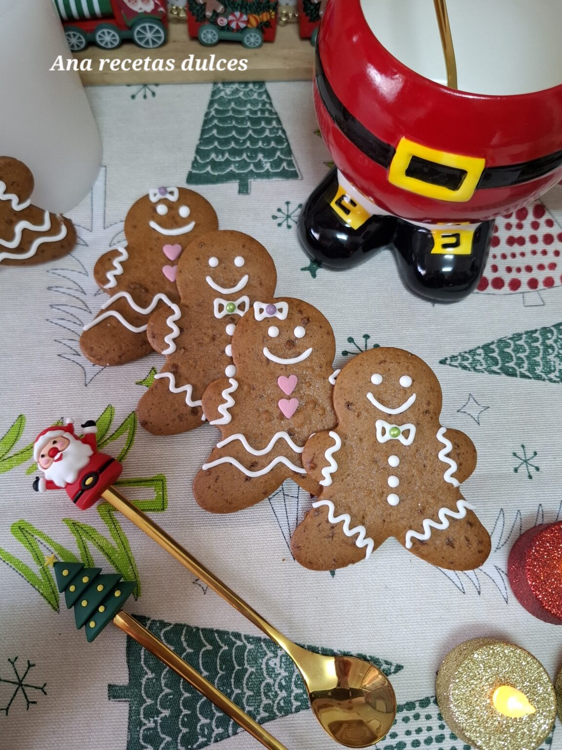 Galletas de jengibre o gingerbread - Ana Recetas Dulces