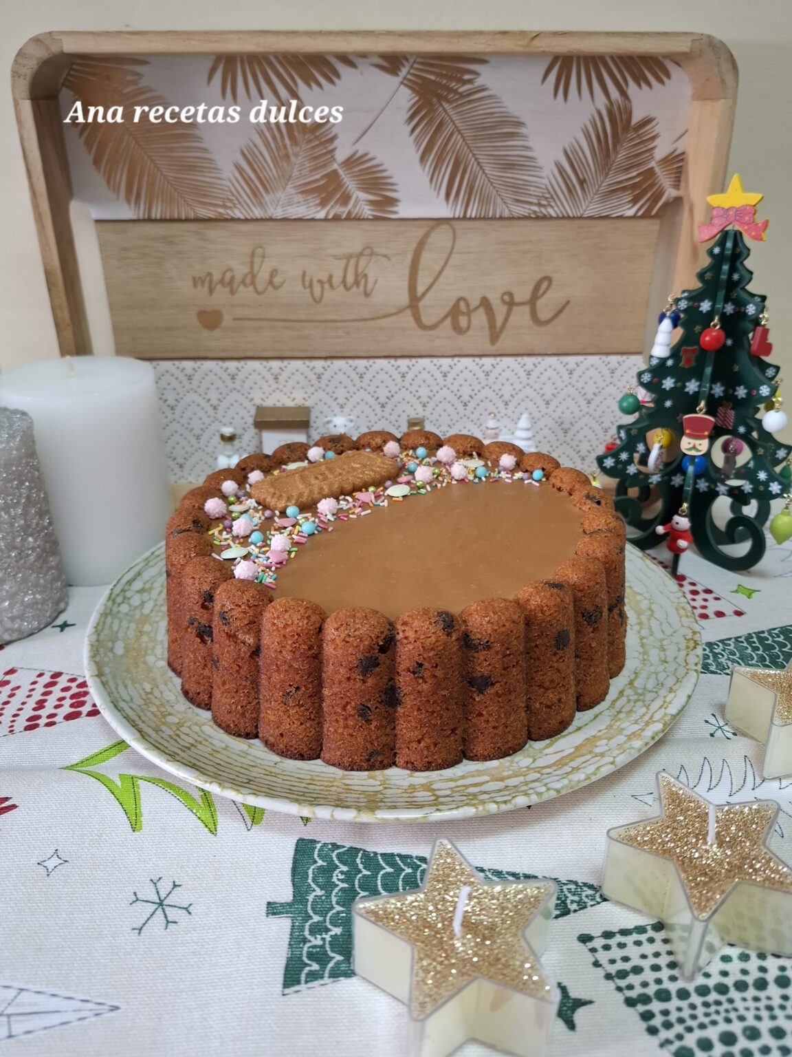 Bizcocho de crema de lotus - Ana Recetas Dulces
